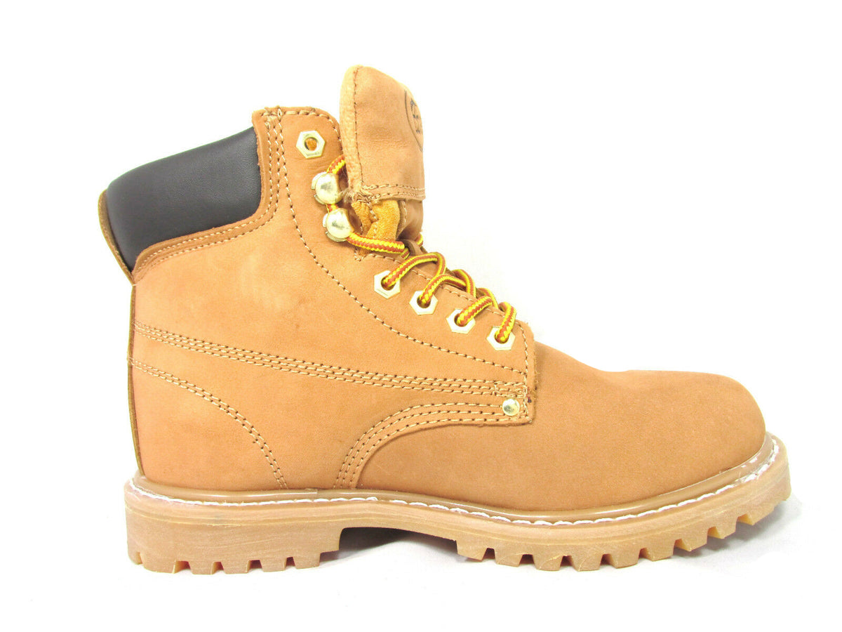 MEN WORK BOOT COBRA C11 TAN SOLE GENUINE LEATHER GOODYEAR CONSTRUCTION ...